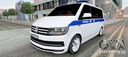 Volkswagen Multivan Police (T6) для GTA San Andreas