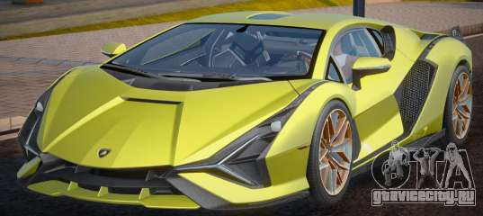 Lamborghini Sian Yellow для GTA San Andreas