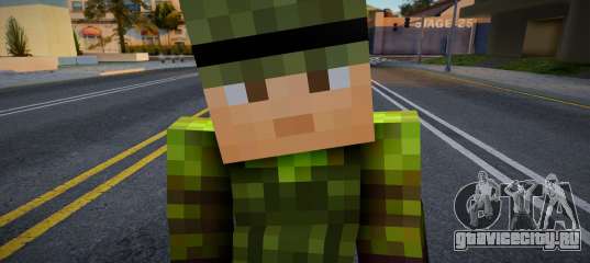Army Minecraft Ped для GTA San Andreas