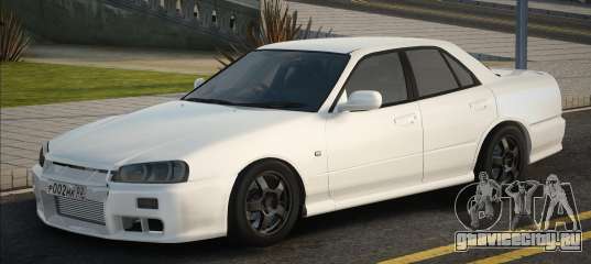 Nissan Skyline White для GTA San Andreas