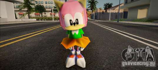 Sonic R Skin - Amy Rose для GTA San Andreas